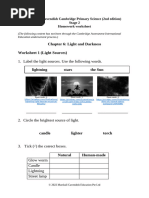 Grade 2 Light Sources Worksheets | PDF | Light