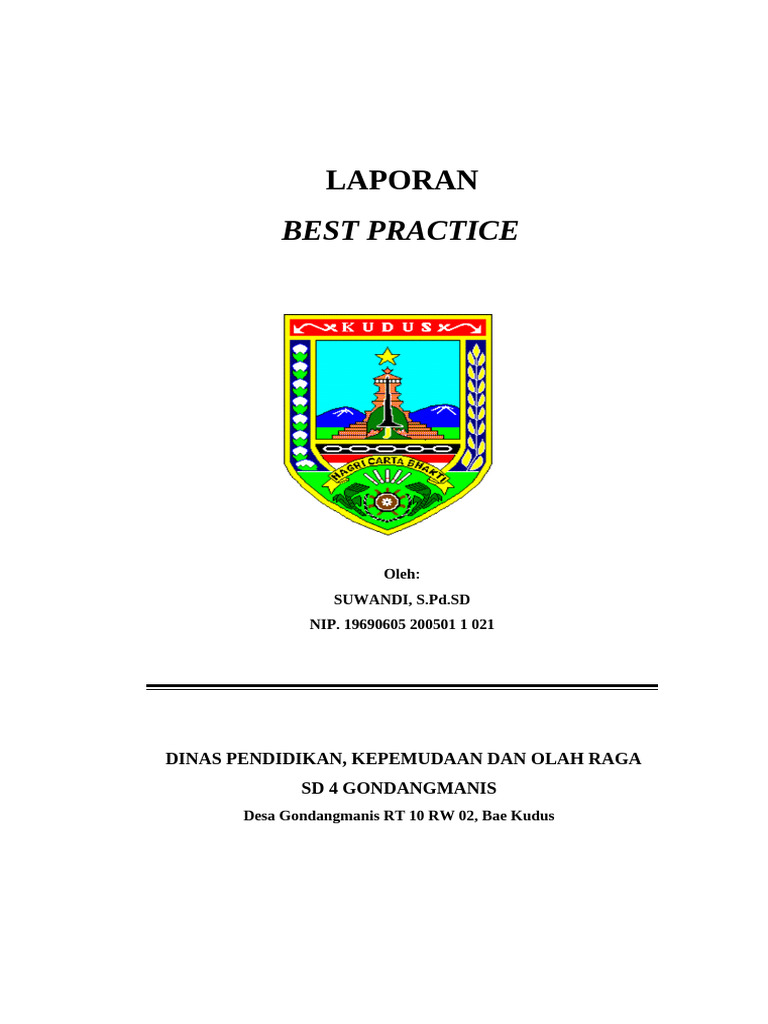 Laporan Best Practice Pak Wandi | PDF