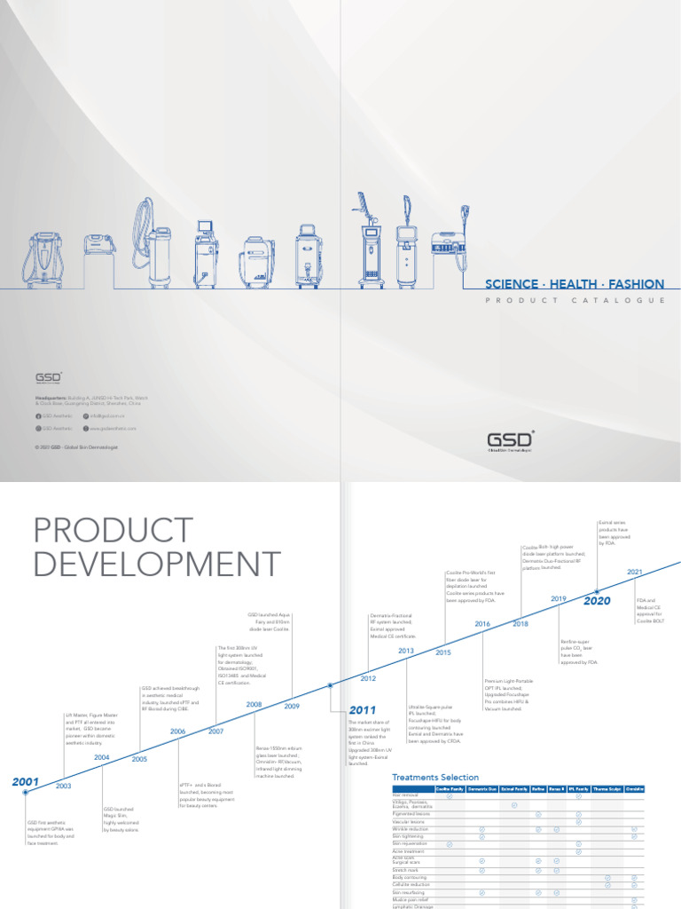 Shenzhen GSD Tech Product Catalogue | PDF | Laser | Hair Removal