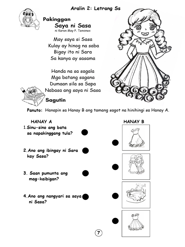 Module 1 - Aralin 2 Letrang Ss 3 | PDF
