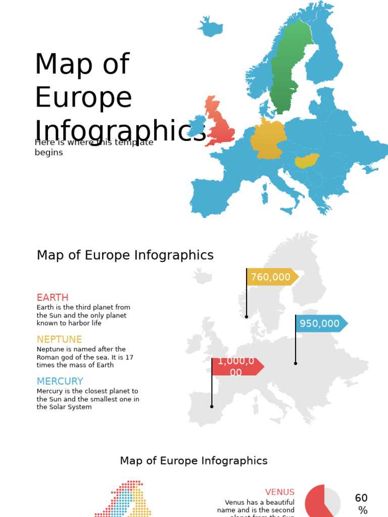 Map of Europe Infographics by Slidesgo | PDF | Planets | Planets In ...