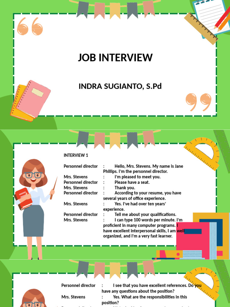 Sample of Interview | PDF | Career & Growth | Self-Improvement