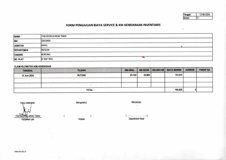 Contoh Ic Klaim | PDF