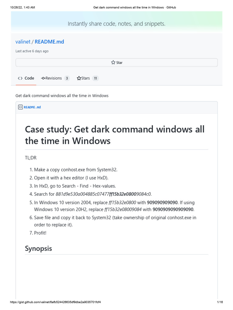 Get Dark Command Windows All The Time in Windows GitHub | PDF ...
