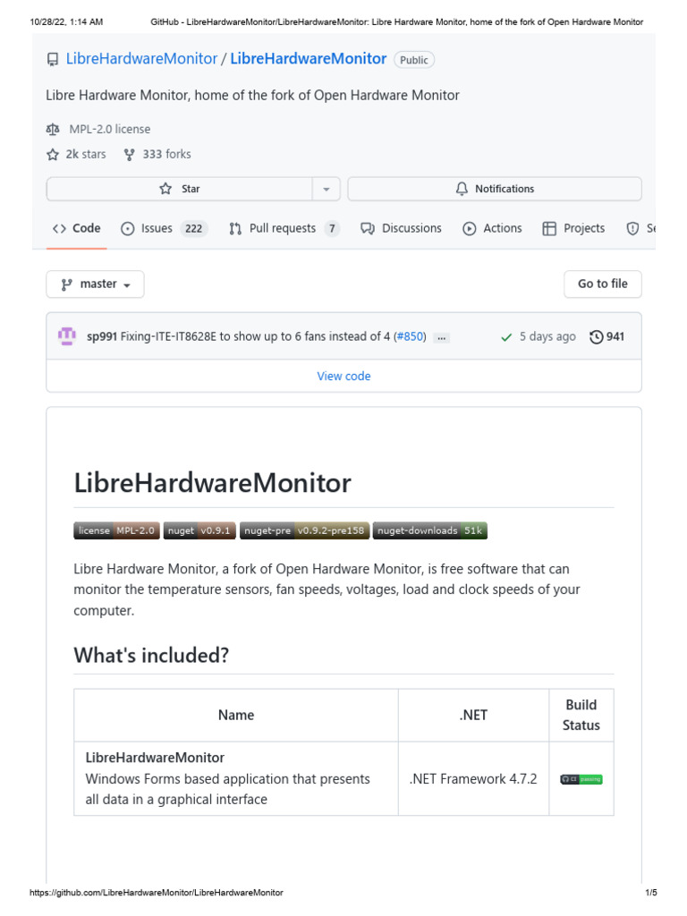 GitHub - LibreHardwareMonitor - LibreHardwareMonitor - Libre Hardware Monitor, Home of The Fork ...