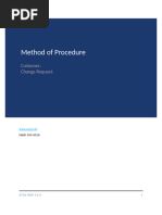 MOP Template | PDF | Technical Support | Reliability Engineering