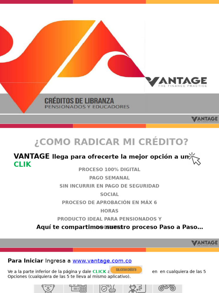 Proceso Digital de Crédito Vantage | PDF