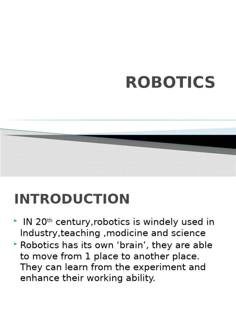 Evolution of Robotics Through the Decades | PDF | Technology & Engineering