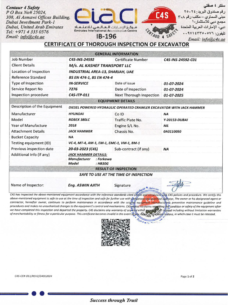 Eaic Safety-30.06.25 | PDF