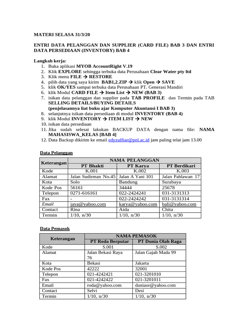 Materi Card File Dan Inventory | PDF
