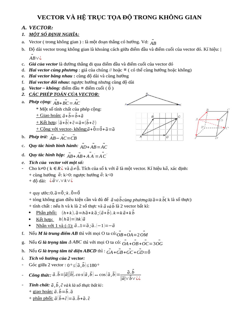 Công TH C Vector | PDF