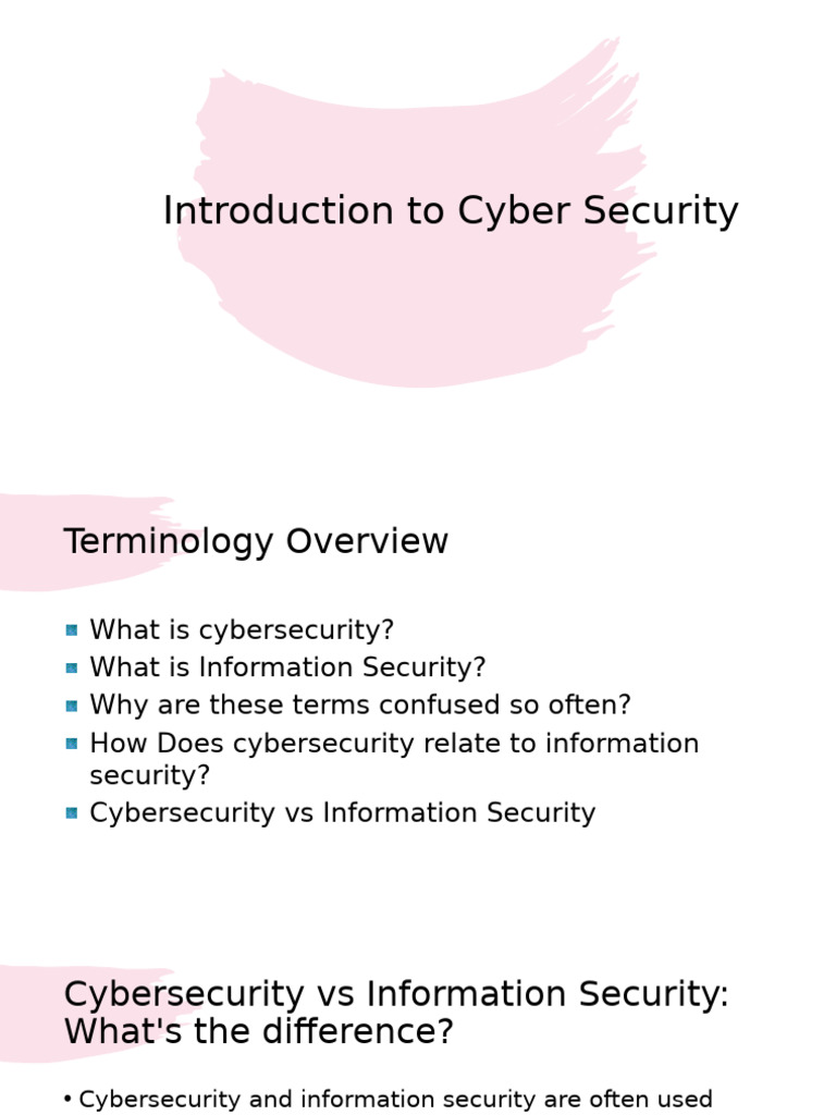 Cyber-Security Vs Information Security | PDF | Security | Computer Security