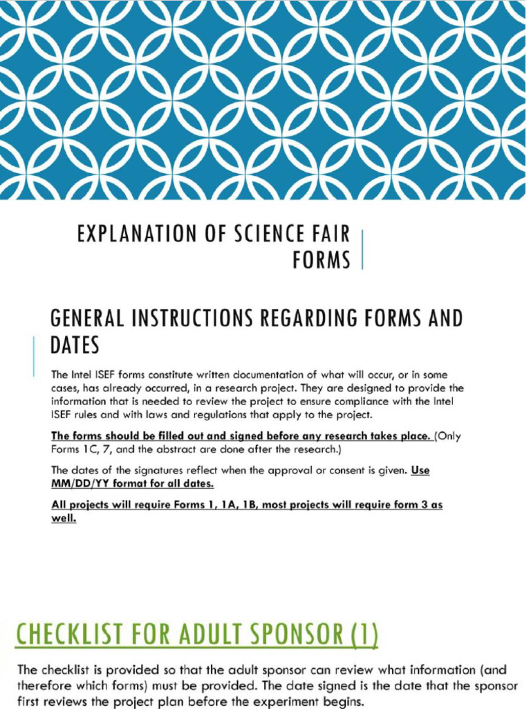 Isef Forms | PDF