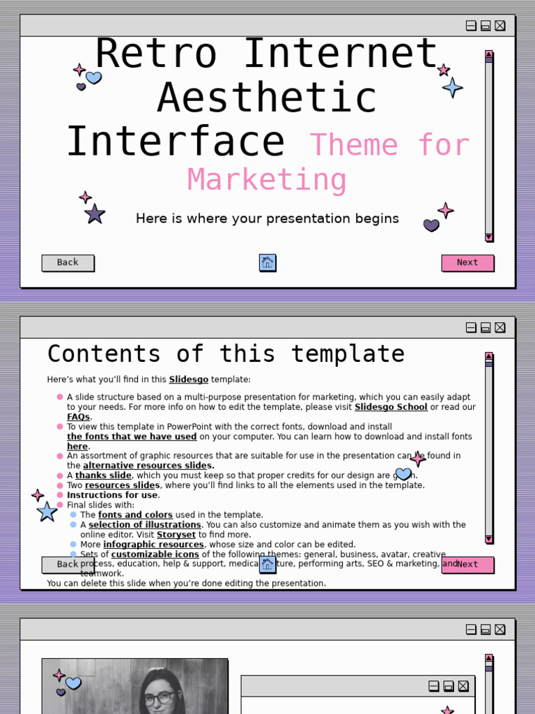 Retro Internet Aesthetic Marketing Theme | PDF | Planets | Solar System