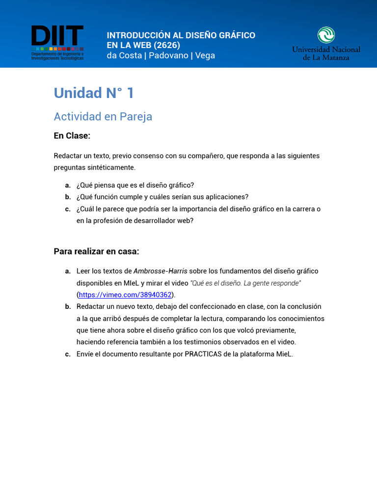 Actividades Unidad 1 - 1 | PDF | Crecimiento personal y profesional ...