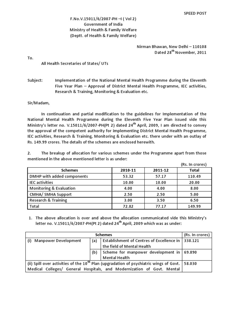 National Mental Health Programme Update | PDF | Psychologist | Psychiatry
