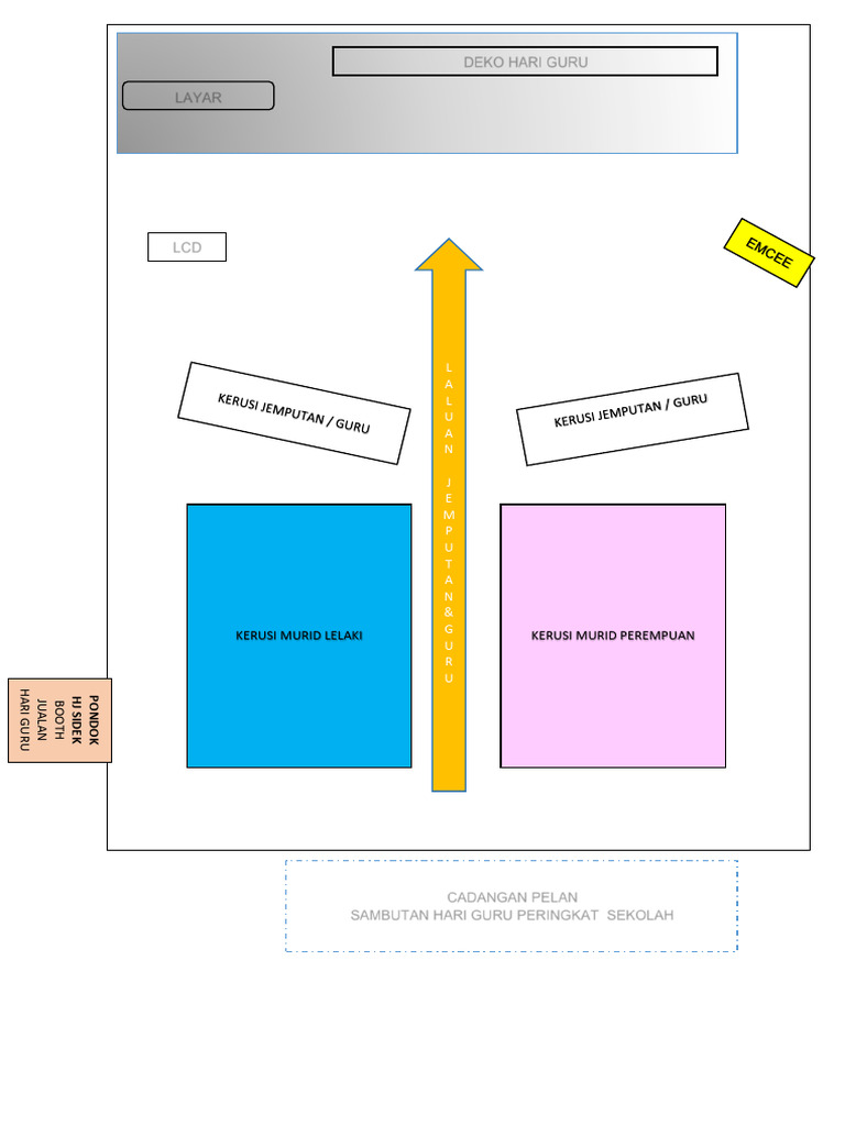 Pelan Lantai Hari Guru Revise 14.5 | PDF