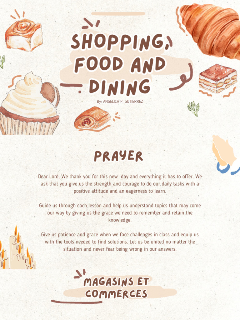 French Dining and Shopping Guide | PDF | Meal | Lunch