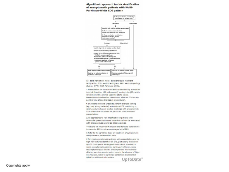 Risk Stratification Asymptomatic WPW Patients | PDF