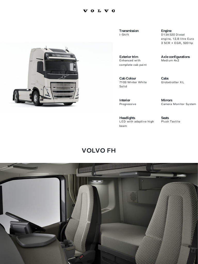 Volvo FH Custom Configuration Overview | PDF