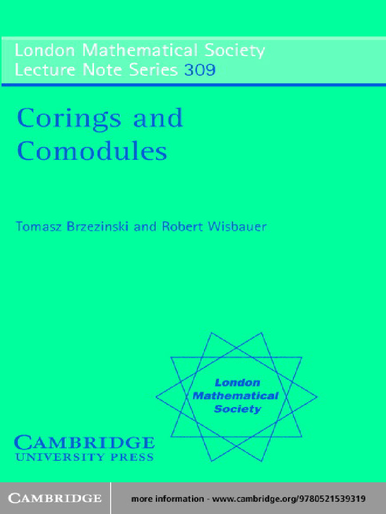 (London Mathematical Society Lecture Note Series) Tomasz Brzezinski ...