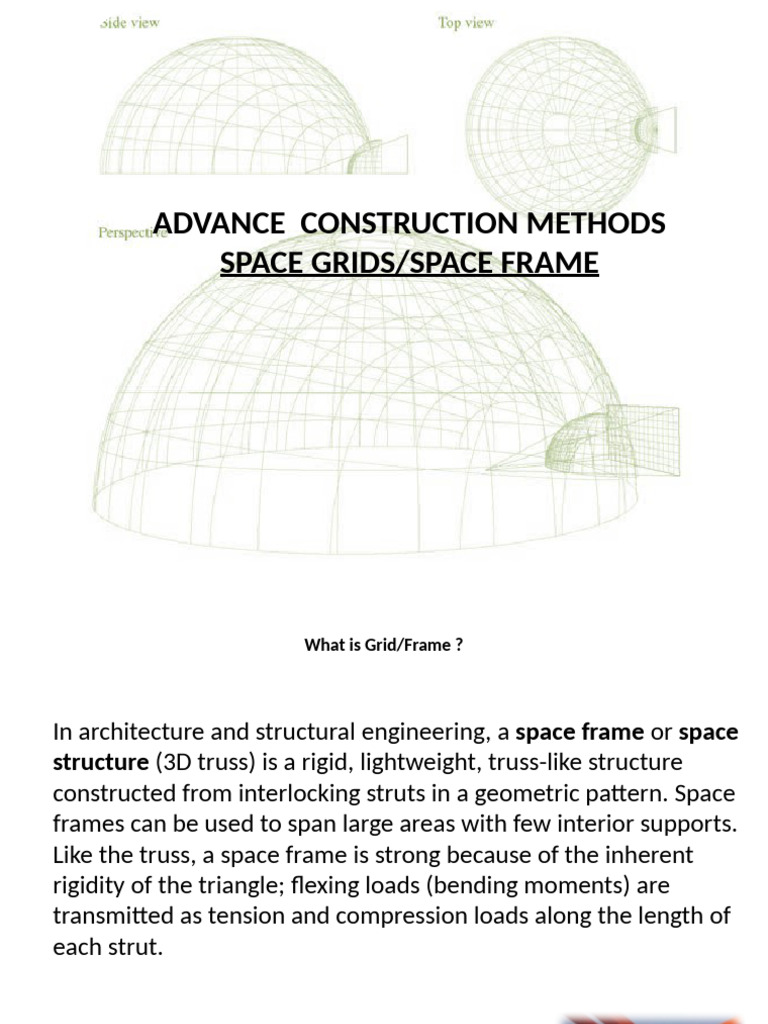 Grids Various Forms Pdf Truss Civil Engineering
