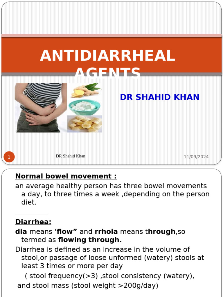 Antidiarrheal Drugs | PDF | Diarrhea | Opioid