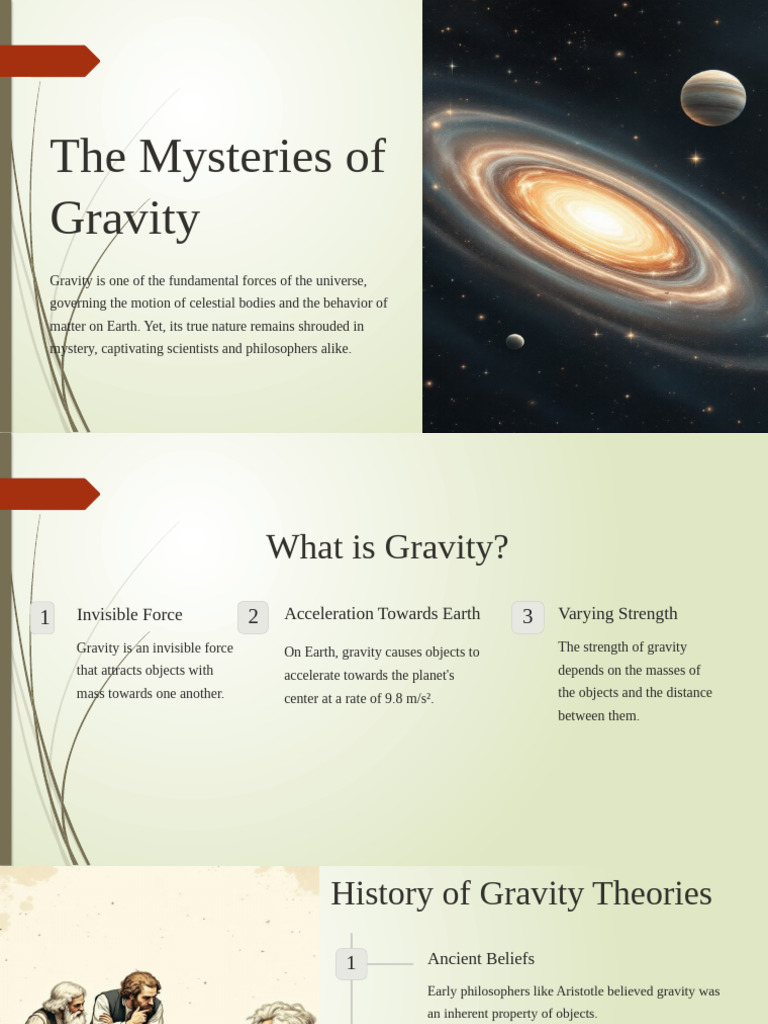 Presentation On Gravity | PDF | Gravity | General Relativity