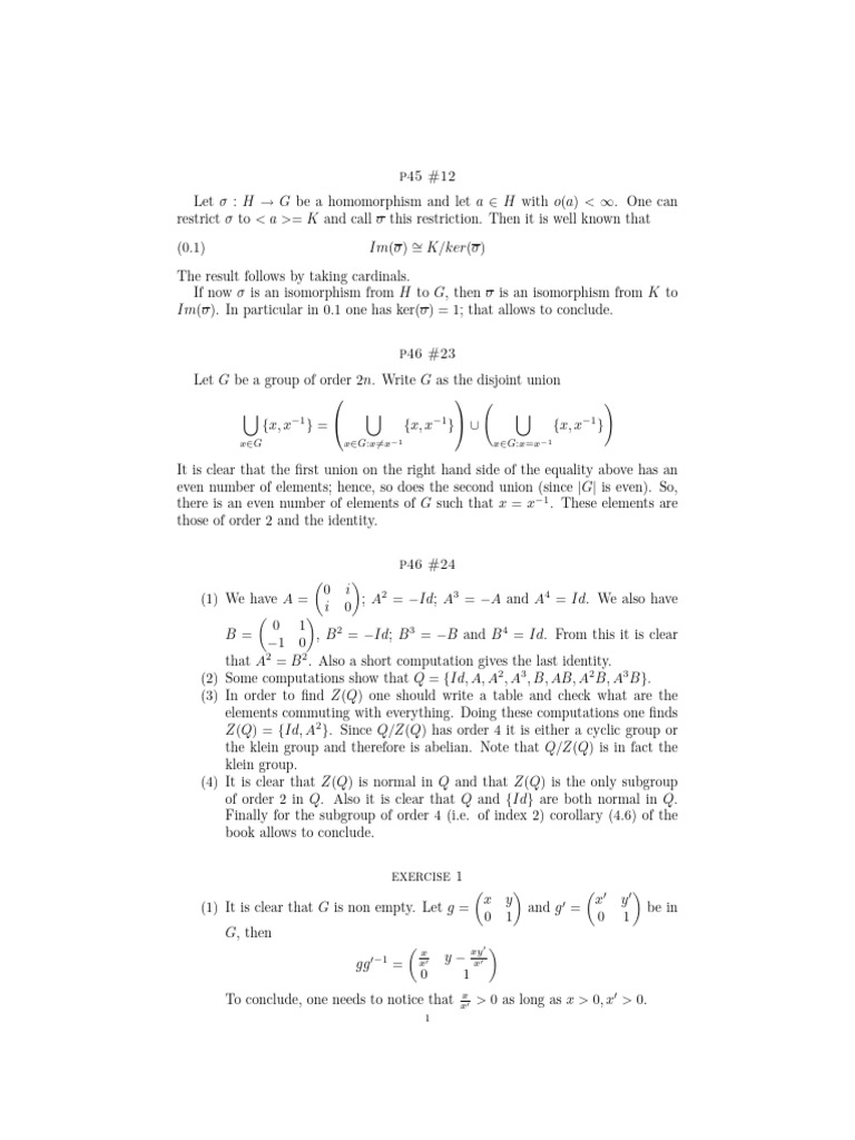 Exercise Set 2 F 06 A | PDF | Mathematical Objects | Category Theory