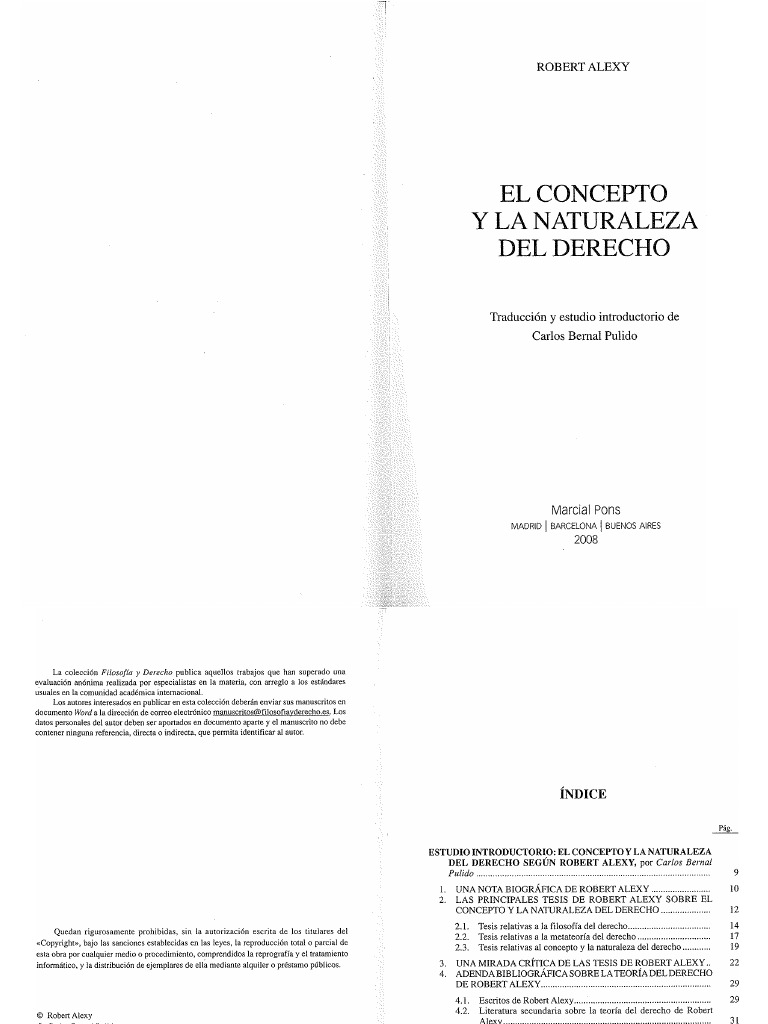 Obt 14 - R. Alexy - Concepto y Naturaleza Del Derecho | PDF