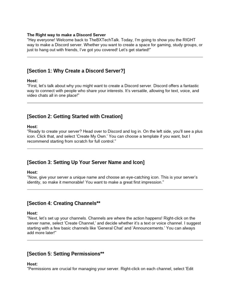 The Right Way To Make A Discord Server | PDF | Internet | Social Software