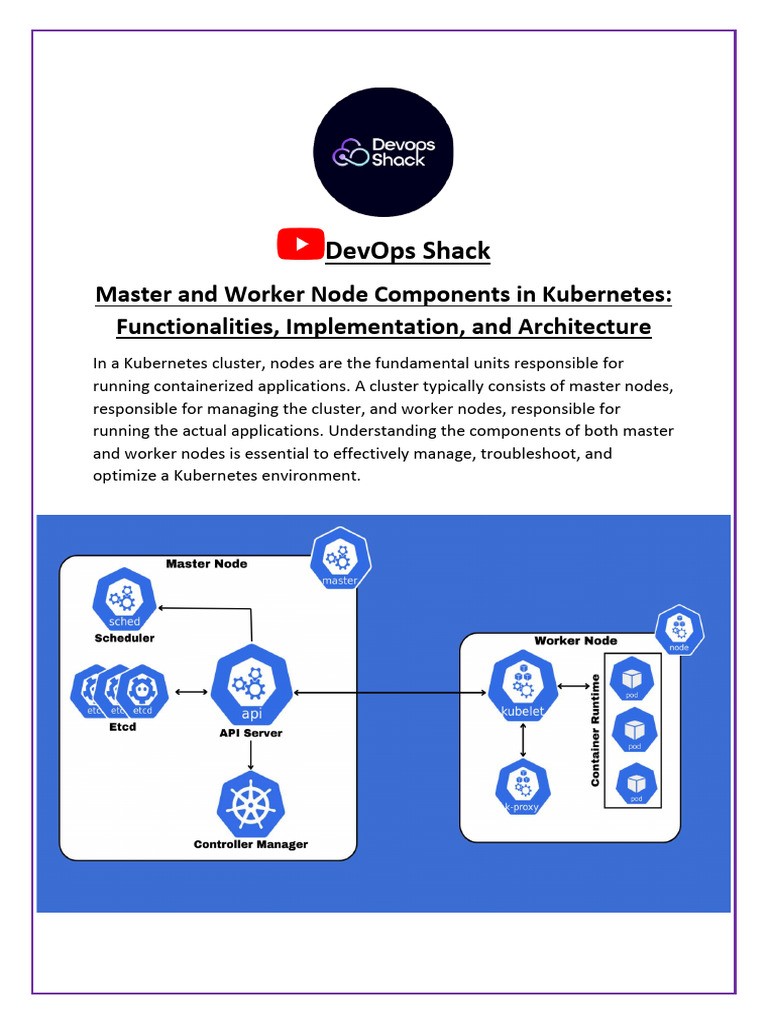K8s Components | PDF | Computer Cluster | Information Technology