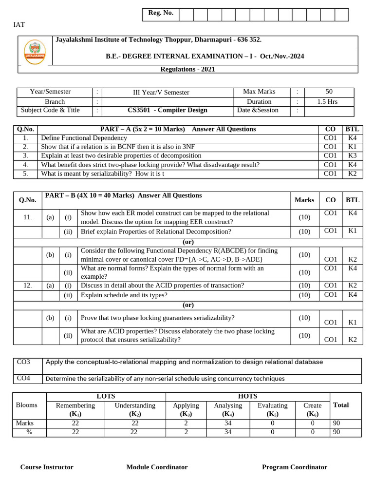 DDM IAT -ii | PDF | Databases | Distributed Computing