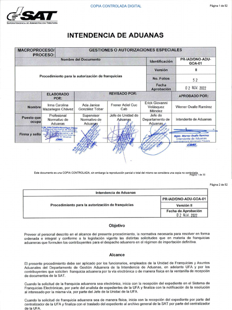 Documento de Copia Controlada | PDF