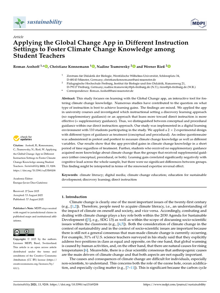 23 Applying The Global Change App in Different Instruction | PDF ...