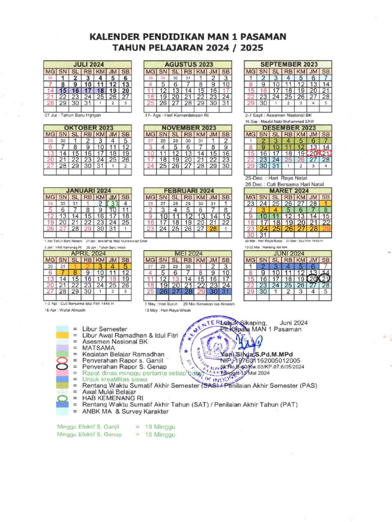 Kalender Pendidikan | PDF