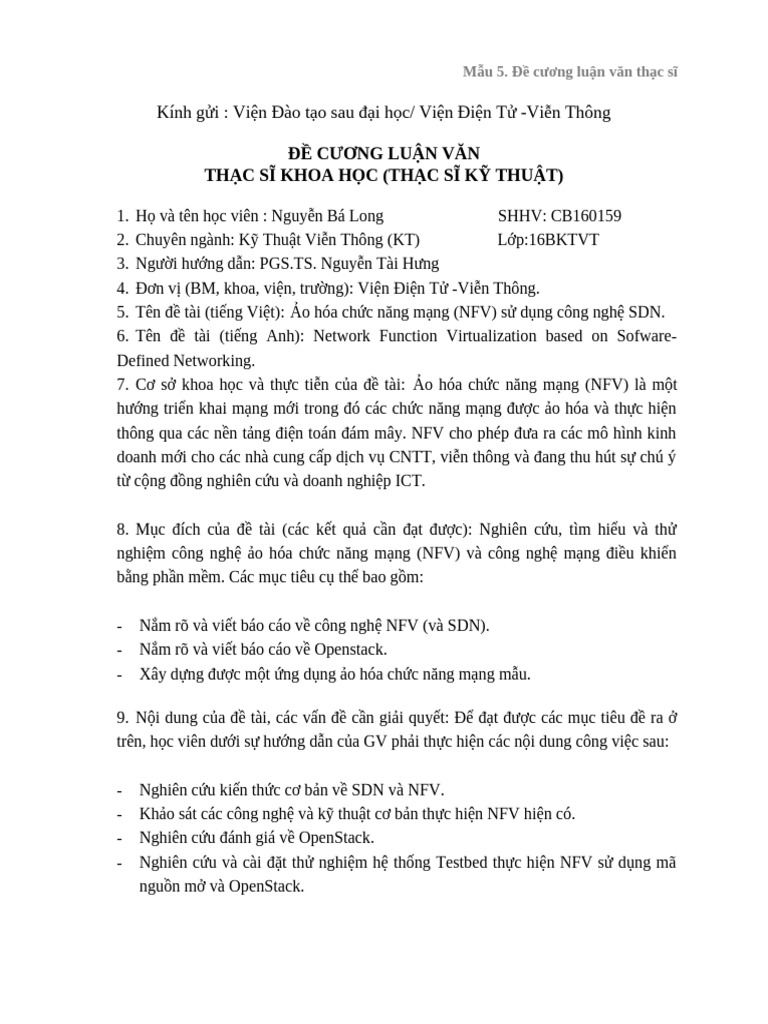 Mau5 DeCuongSDN Ver2.5 | PDF