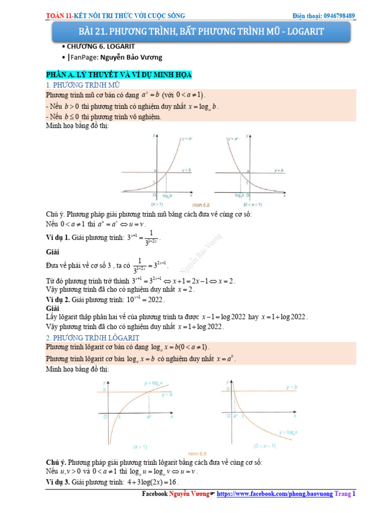 Bai-21-Phuong Trinh Mu - Logarit - CH-trang | PDF