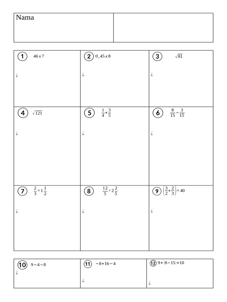 Math Test | PDF | Teaching Methods & Materials