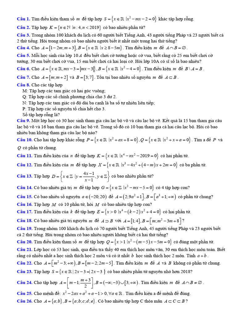 0D1 - BT Tren Lop | PDF