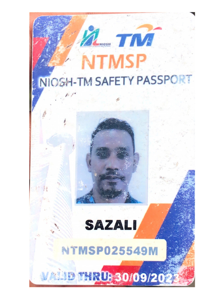 Niosh-Tm Safety Passport | PDF