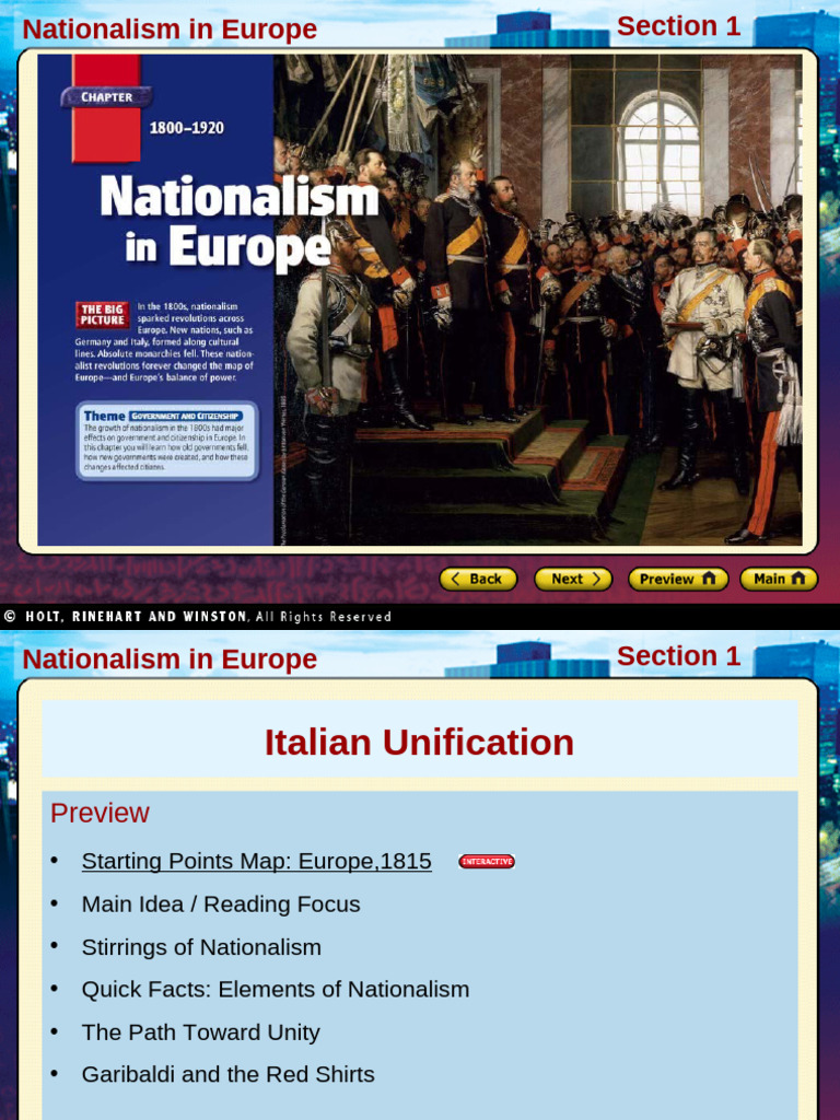 Significance of Nationalism in Italian Unification | PDF | Italy ...