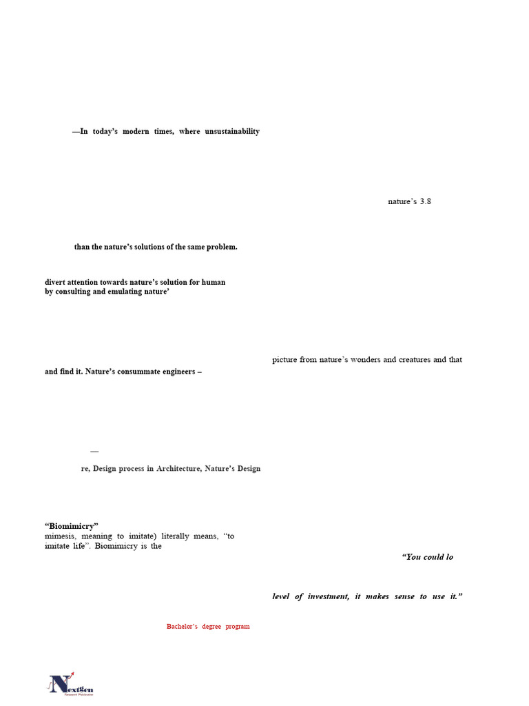 Biomimicry Innovation Inspired by Nature | PDF | Nature | Sustainability