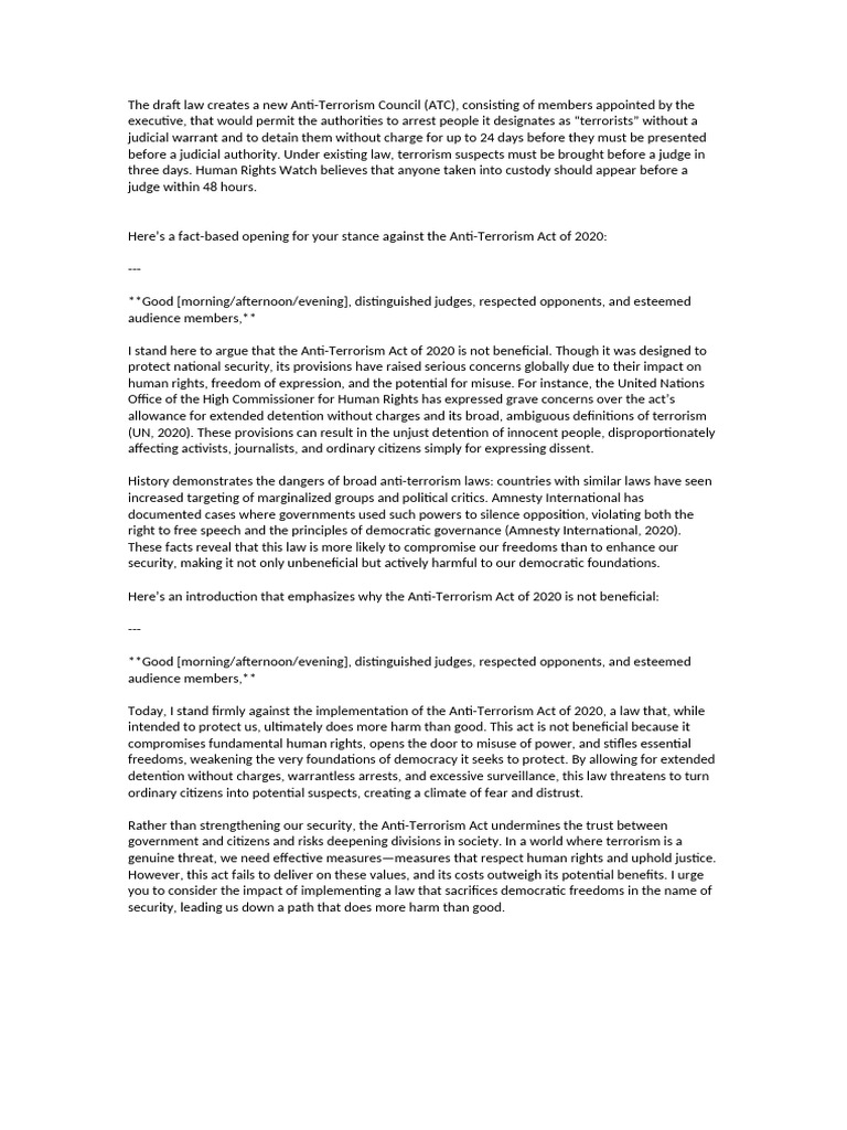 DEBATE SCRIPT | PDF | Detention (Imprisonment) | Social Ethics