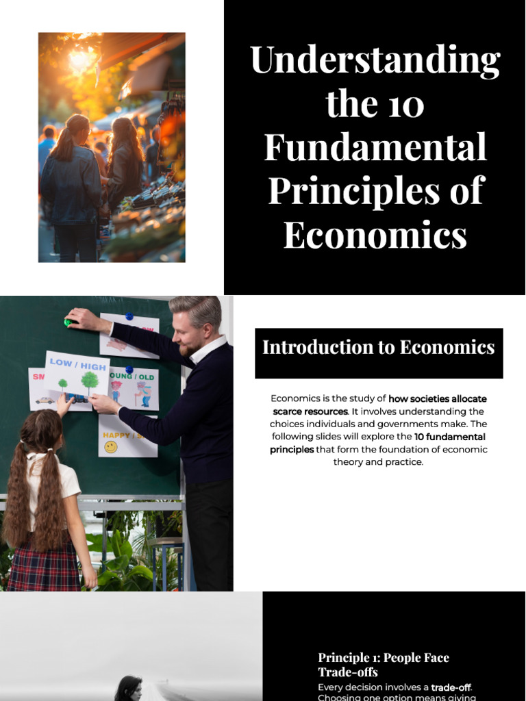 Slidesgo Understanding The 10 Fundamental Principles of Economics ...