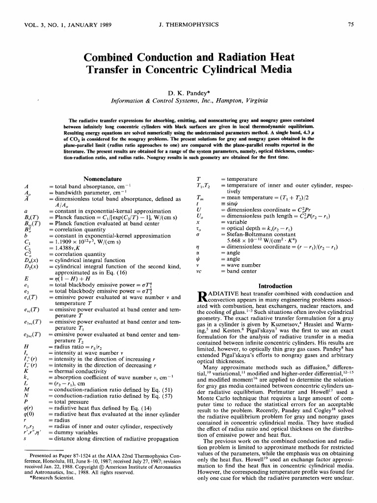 Combined Conduction and Radiation Heat Transfer in Concentric ...