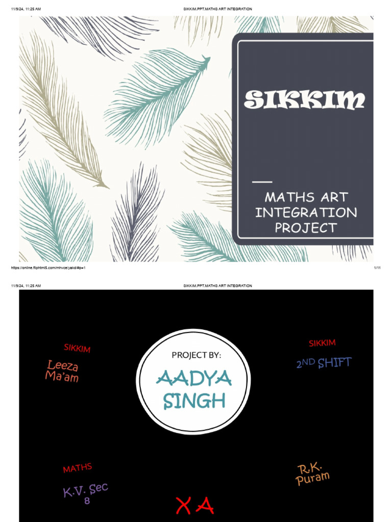 Sikkim - Ppt.maths Art Integration | PDF | Science & Mathematics