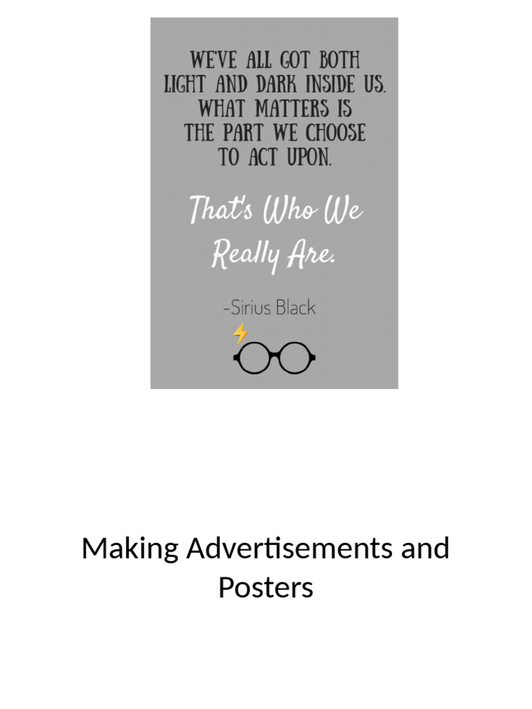 Making Advertisements and Posters 2 | PDF