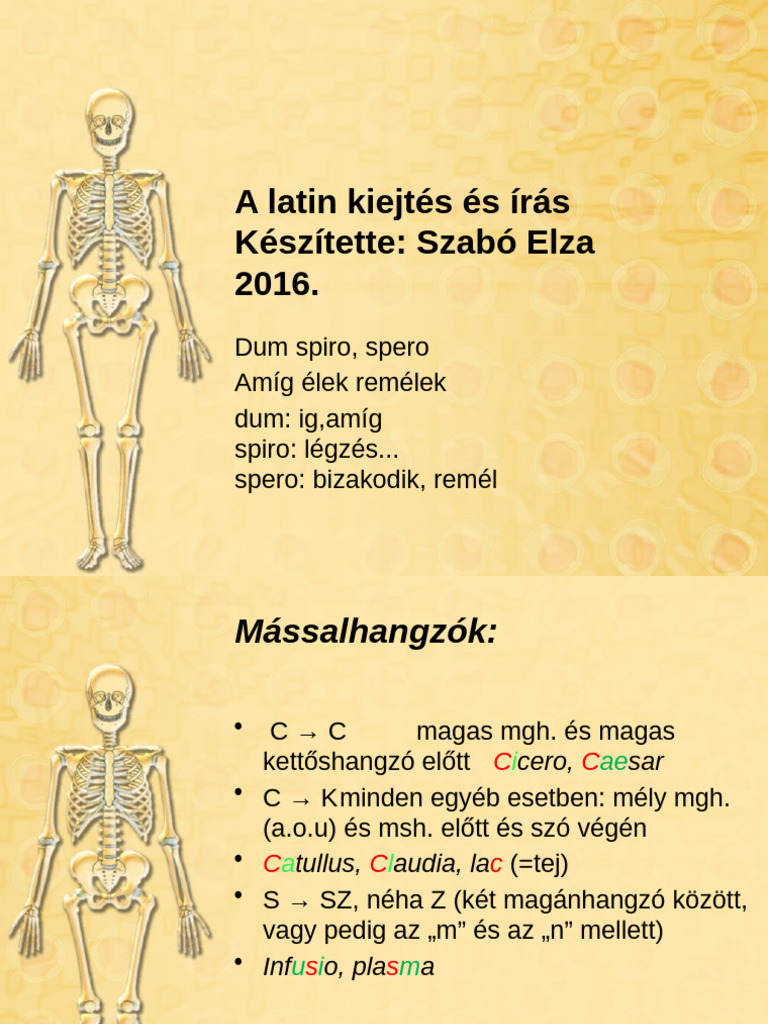 Kiejtések, Nyelvtan | PDF