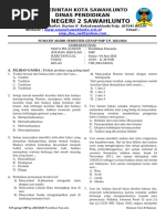 40 SOAL PAT PKN Kelas 7 Semester 2 Kurikulum Merdeka | PDF | Perjalanan